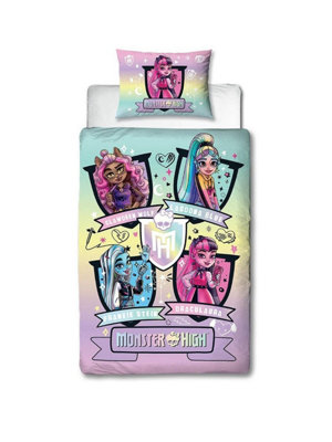 Monster High Fierce Single Panel Duvet and Pillowcase Set