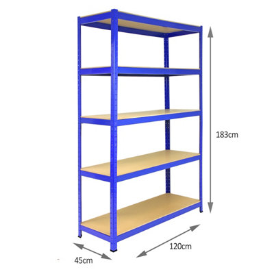 Monster Racking 5 Bay Warehouse Shelving Racks - 5 Tier