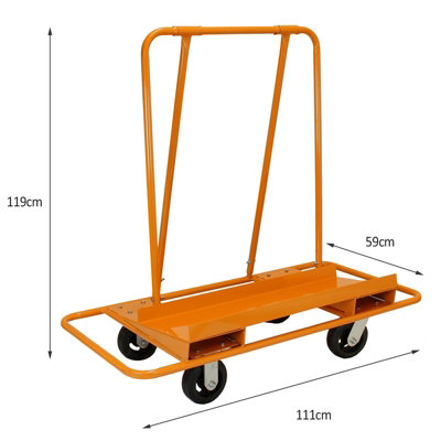 Monster Racking Plasterboard Trolley Drywall Cart 2200lb Heavy Duty ...