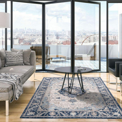 Montana Collection vintage Rugs in Blue 3922N