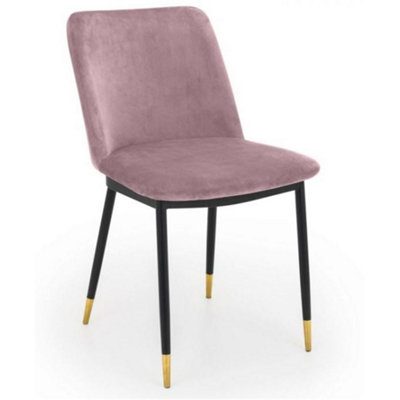 Montero Round Table & 4 Delaunay Pink Chairs