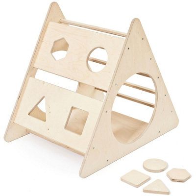 Montessori-inspired Wooden Climbing Triangle Frame for Baby and Toddler ...