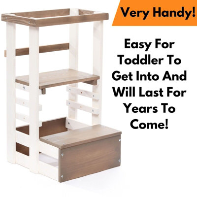Montessori Learning Tower for Kids - Toddler Kitchen Helper with ...