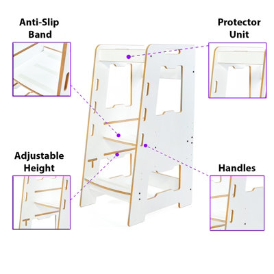 Montessori Toddler Learning Tower: Step Stool for Kitchen Helper Kids ...