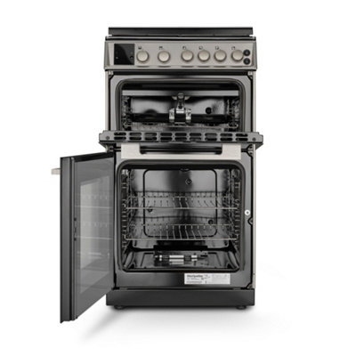 Montpellier MDOG50LS - Silver 4 Zone Gas Cooker - Catalytic cleaning ...