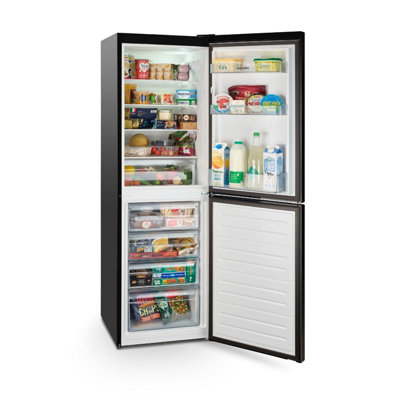 Montpellier MLF1770EK - Black Freestanding 50/50 Low Frost Fridge ...