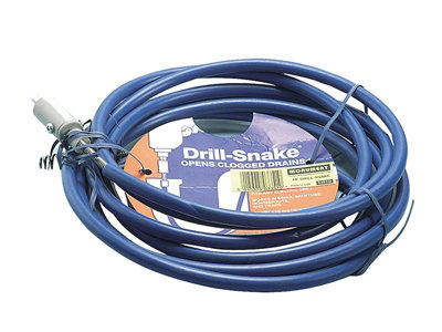 Monument 3351G Drill Snake 15ft Drain Unblocker Power Clean Clogged Drains