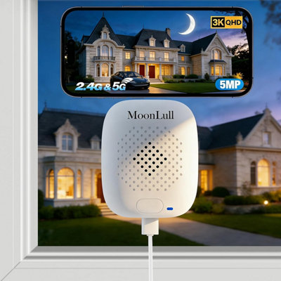 MoonLull SafeView Window Camera - 3 K 5 mp Security Anti-Glare Through ...