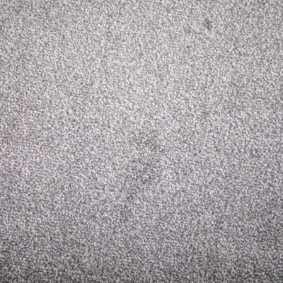 Moonstone Light Grey Saxony Carpet Soft Luxury Pile 8mm Thick - 5m Width