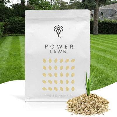 MOOWY Power Lawn Fast-Growing Grass Seed (15 m²) - Hard-Wearing Lawn ...