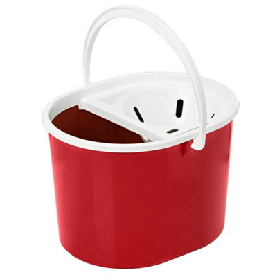 MOP BUCKET WITH WRINGER 12 LITRE FLOOR BUCKET FOR SMALL AREA CLEANING ...