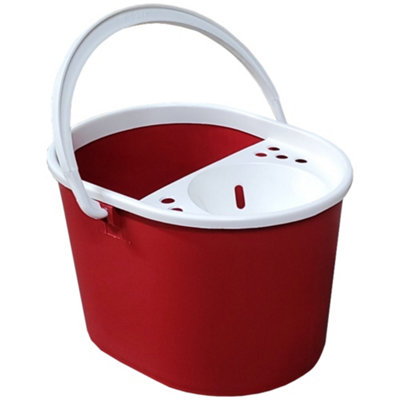 Mop Bucket with Wringer 12 Litre Floor Bucket for Small Area Cleaning ...