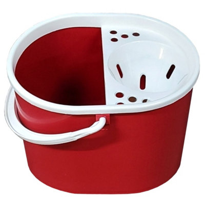 Mop Bucket with Wringer 12 Litre Floor Bucket for Small Area Cleaning ...