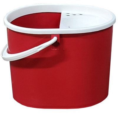 Mop Bucket with Wringer 12 Litre Floor Bucket for Small Area Cleaning ...