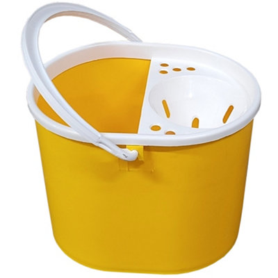 Mop Bucket with Wringer 12 Litre Floor Bucket for Small Area Cleaning ...