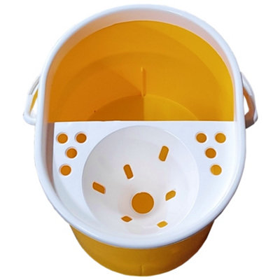 Mop Bucket with Wringer 12 Litre Floor Bucket for Small Area Cleaning ...