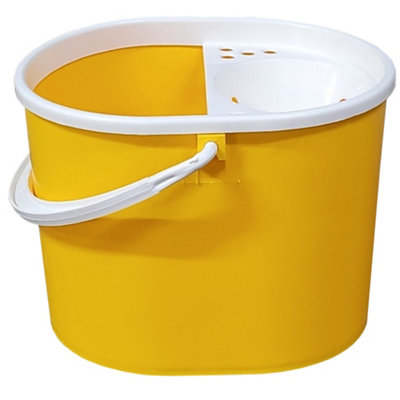 Mop Bucket with Wringer 12 Litre Floor Bucket for Small Area Cleaning ...
