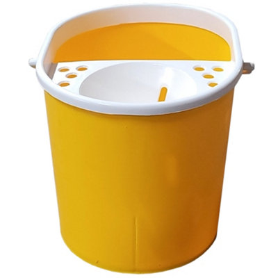 Mop Bucket with Wringer 12 Litre Floor Bucket for Small Area Cleaning ...