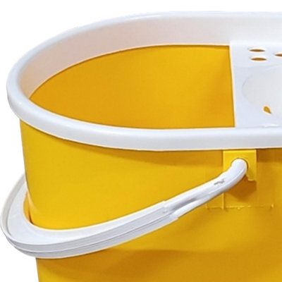 Mop Bucket with Wringer 12 Litre Floor Bucket for Small Area Cleaning ...