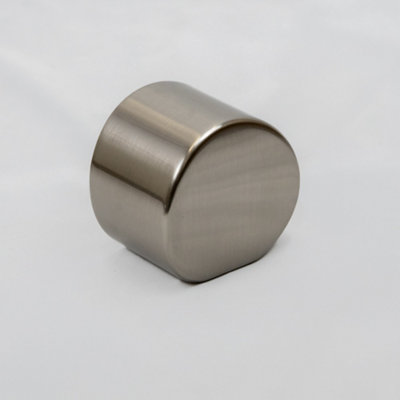 Mopstick Brushed Nickel 54mm Handrail End Cap 2 Pack - Traditional ...