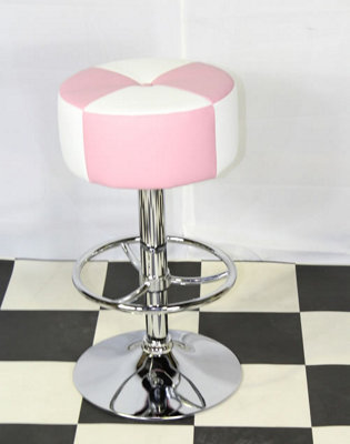 Morani Bar Stool Pink Whitebreakfast bar stools | DIY at B&Q