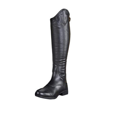 Buy Moretta Childrens/Kids Aida Leather Long Riding Boots Black (5 UK ...
