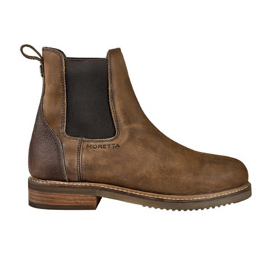 Moretta Unisex Adult Modena Leather Chelsea Boots Tan (4 UK)