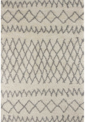 Moroccan Shaggy Rugs and Runners Soft Fluffy Tribal Design High Pile ...