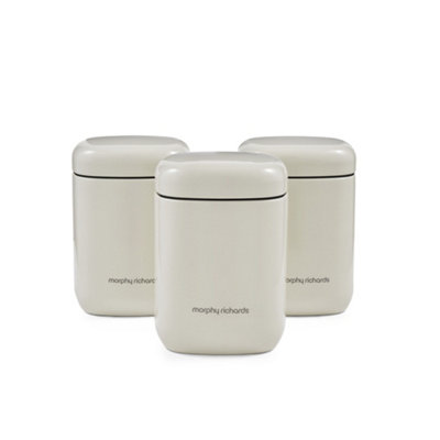 Morphy Richards Small Storage Canister Set Cream