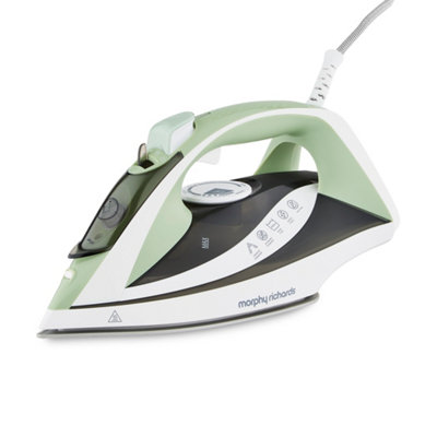 Morphy Richards Steam Flow 2400W Turbo Steam Iron Green/White