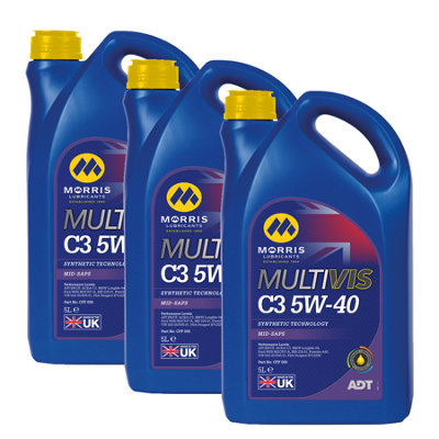 MORRIS 5W40 Fully Synthetic Engine Oil ACEA C3 Longlife-04 3x5L