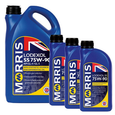 MORRIS 75W90 Semi Synthetic Gear Oil Manual Transmission Fluid API GL4 ...