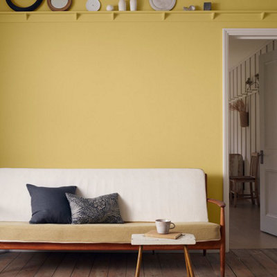 Morris Chalky Matt Emulsion .6 ml Weld Yellow | DIY at B&Q