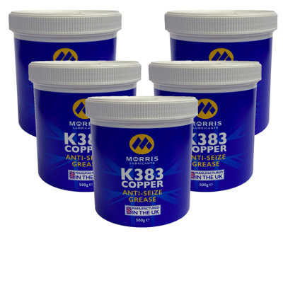 MORRIS Copper Grease Slip Multi Purpose Anti Seize Assembly Compound 5x500g