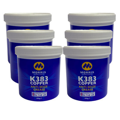 MORRIS Copper Grease Slip Multi Purpose Anti Seize Assembly Compound 6x500g