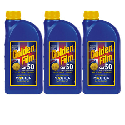 Morris Golden Film SAE 50 Classic Motor Oil for Petrol & Diesel Engines ...