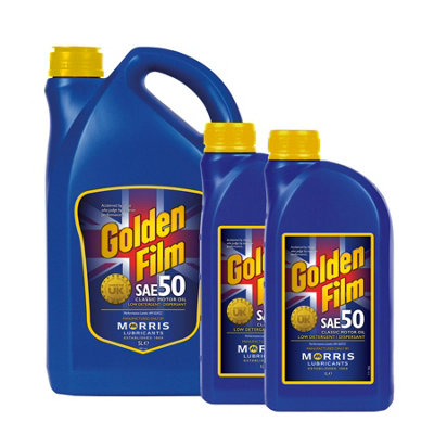 Morris Golden Film SAE 50 Classic Motor Oil for Petrol & Diesel Engines 7L