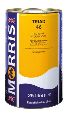 Morris ISO 46 Hydraulic Oil Fluid Triad 46 ISO VG46 ISO11158, DIN51524 25L