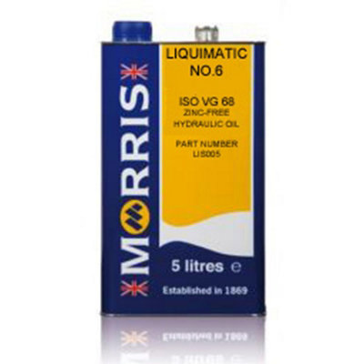 MORRIS ISO 68 Hydraulic Oil VG68 Fluid Zinc free, Ashless Tellus 68 5L