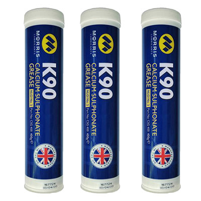 MORRIS K90 Calcium Sulphonate Grease for Marine & Heavy Mobile Equipment 3x400g