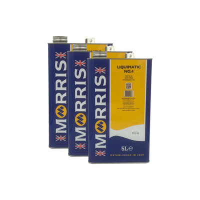 Morris Liquimatic 4 ISO 32 Hydraulic Oil Zinc Free Fluid DIN 51524 3x5L