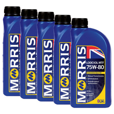 MORRIS MTF 75W-80 Manual Transmission Fluid Miniral Gear Oil API GL4 5x1L