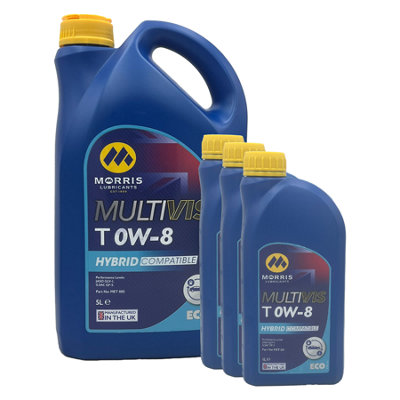 Morris Multivis ECO T 0W-8 Fully Synthetic Engine Oil ILSAC GF-5 API SN 8L