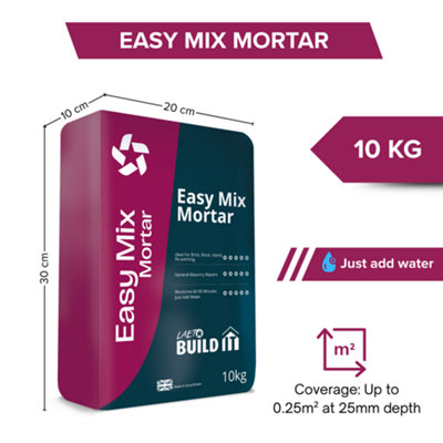 Mortar 20kg Mix Ready Mixed Pallet x70 Bags by Laeto Build It