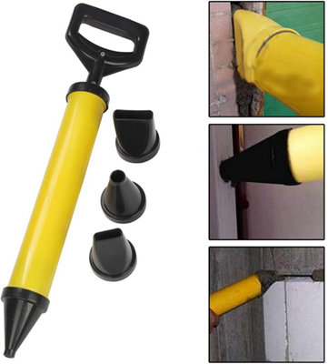 Brick Mortar Stainless Steel Mortar Grouting Gun With 3 Nozzles - Hand ...