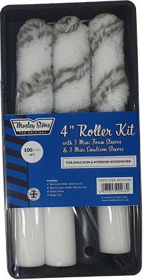 MOSLEY STONE 4" EMULSION & GLOSS ROLLER SET