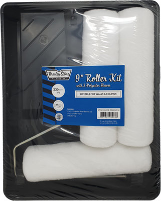 MOSLEY STONE 9" 3 SLEEVE POLYESTER ROLLER SET