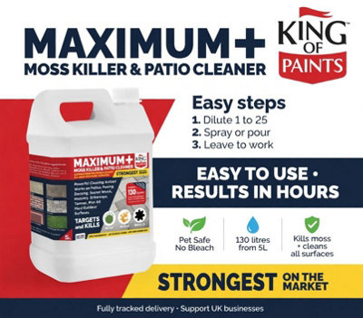Moss Killer for Paths, Patios and All outdoor Hard Surfaces
