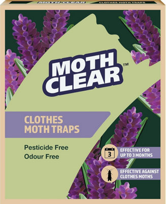 Moth Clear Clothes Moth Trap Odourless and Non-Toxic Solution to ...