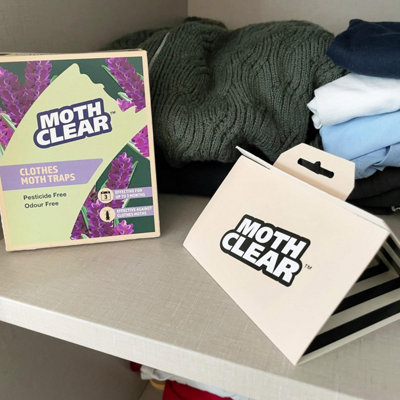 Moth Clear Clothes Moth Trap Odourless and Non-Toxic Solution to ...